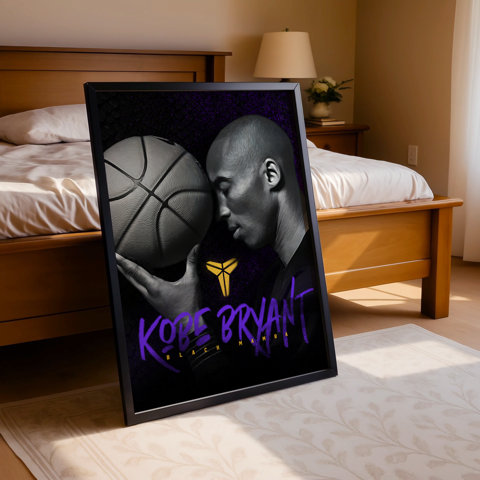 Purple Mamba Focus – Kobe Bryant Tribute Poster – FEMTOARTS