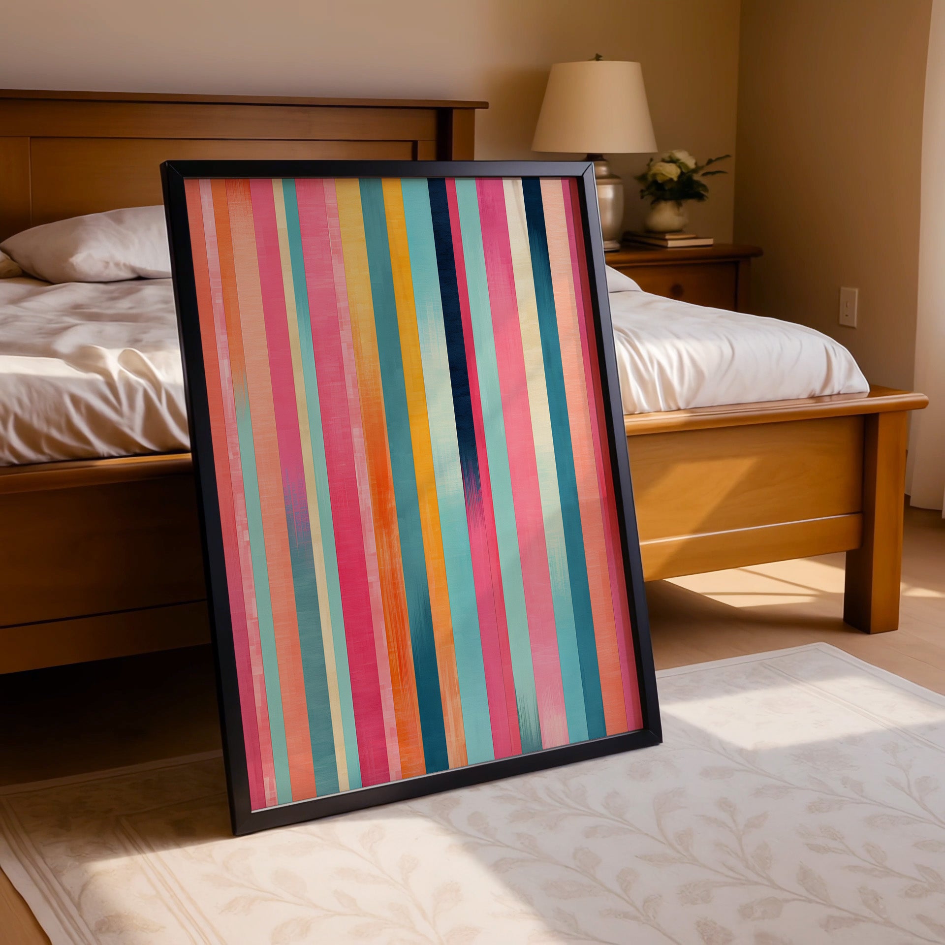 Candy Stripe – Playful Modern Stripes Art – FEMTOARTS