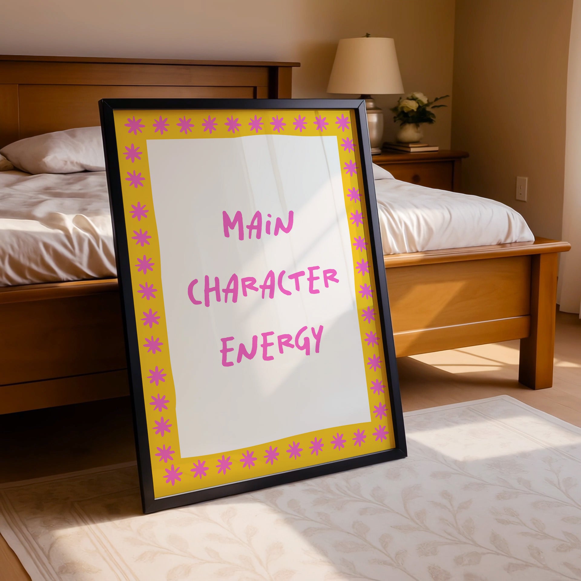 Main Character Energy — Bold Motivational Art Print | FEMTOARTS